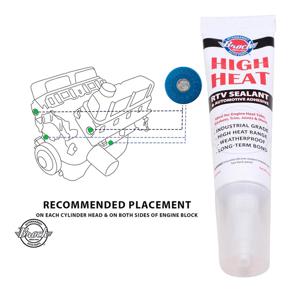 Brock Marine Engine Heat Tabs With High Heat Adhesive - Guaranteed Acc ...